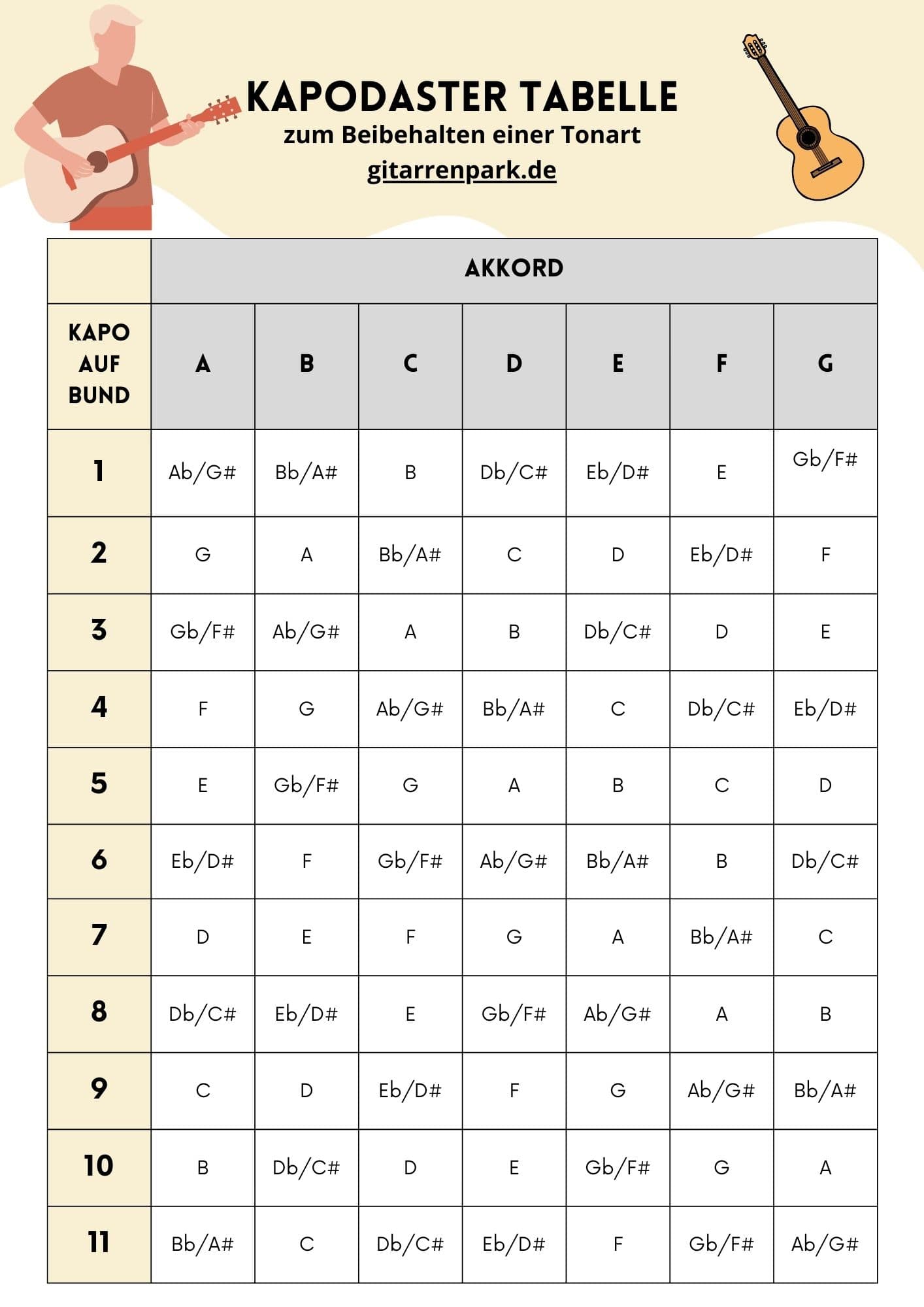 Was ist ein Kapodaster – Gitarrenpark